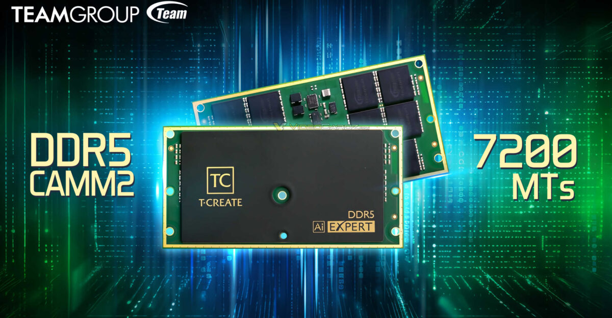 팀그룹 CAMM2 DDR5-7200 메모리 모듈 출시 - 컴퓨터 / 하드웨어 - 기글하드웨어