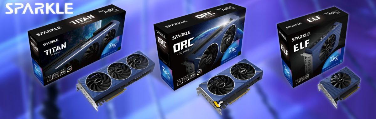 스파클, 인텔 아크 시리즈 그래픽카드를 발표 - 컴퓨터 / 하드웨어 - 기글하드웨어
