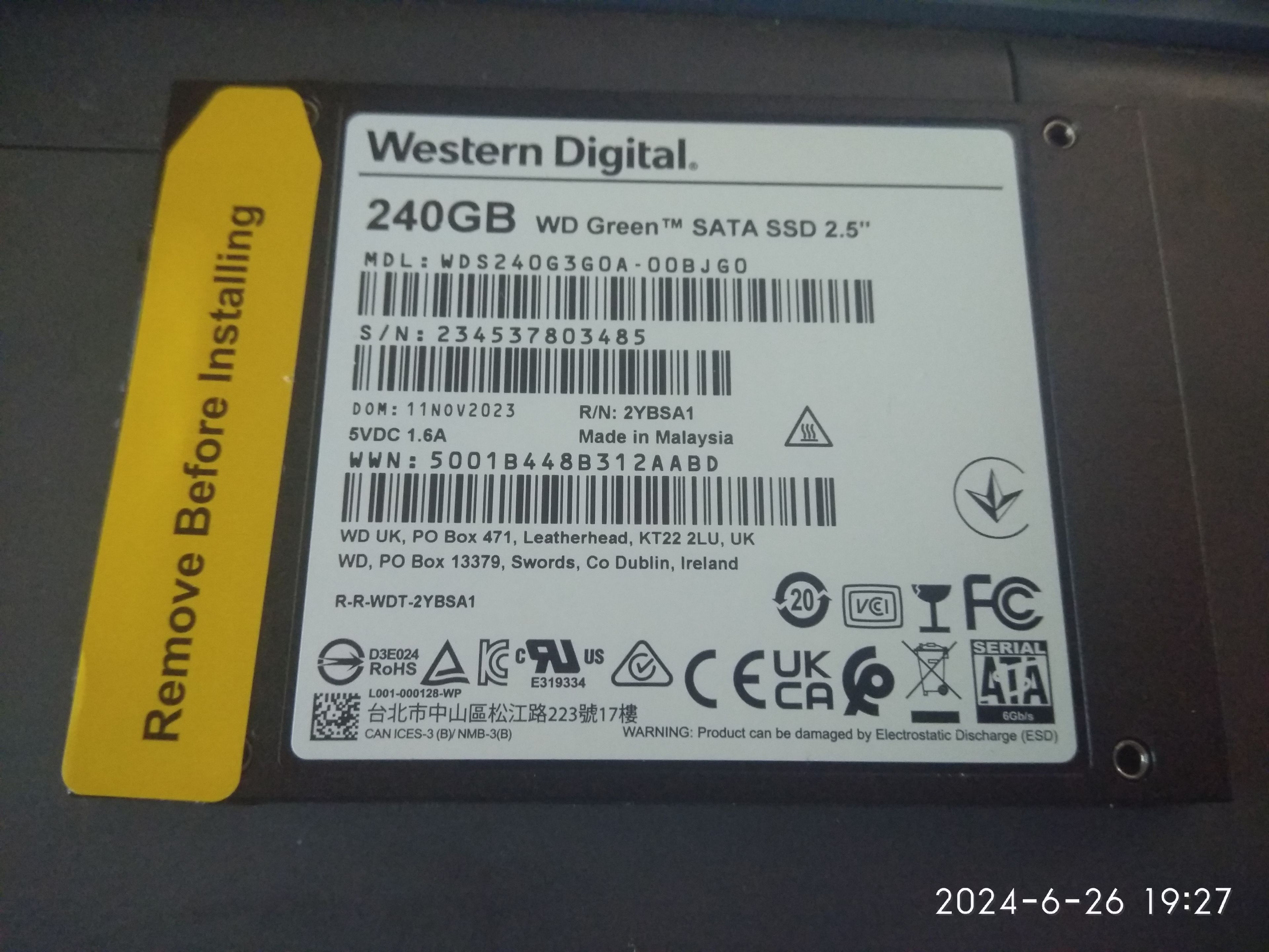 [5.5 MB] WD Green 신형 SATA 240 GB 테스트 (9 pics.) - 컴퓨터 / 하드웨어 - 기글하드웨어