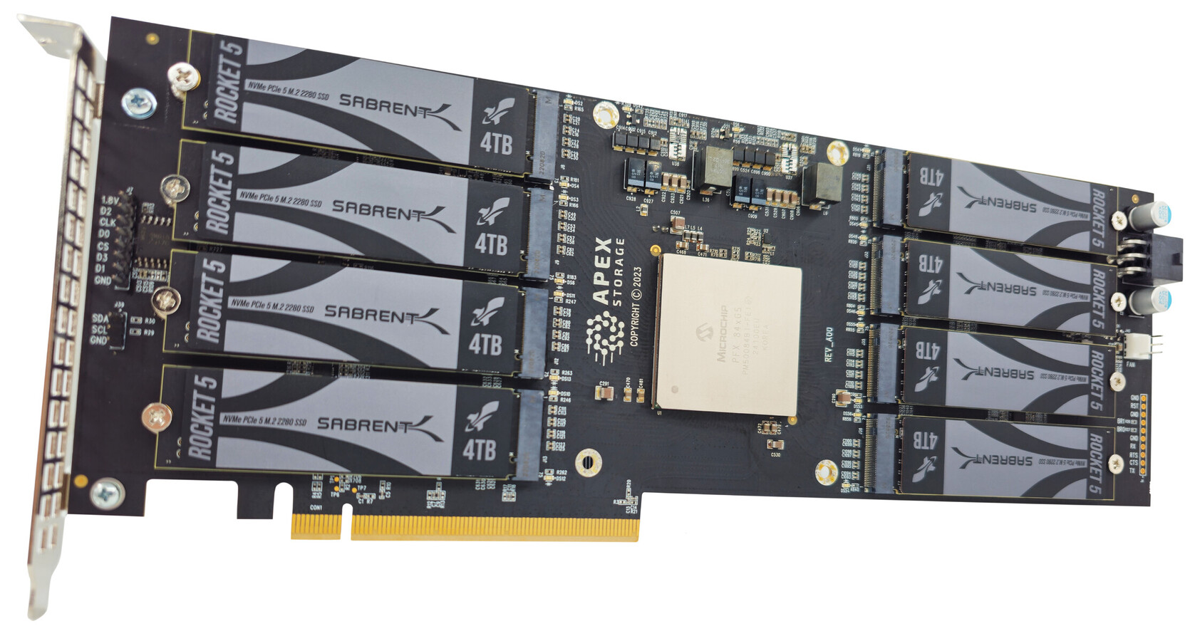Sabrents Apex X16 Rocket 5 디스트로이어 확장 카드 - 컴퓨터 / 하드웨어 - 기글하드웨어