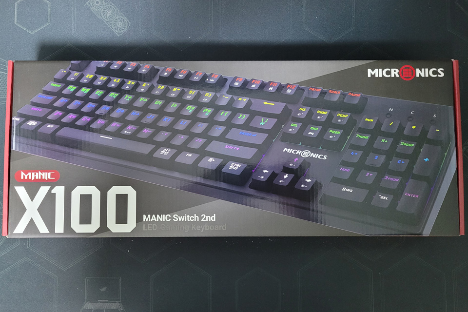 기계식 게이밍 키보드 입문자들을 위한 마이크로닉스의 가성비 키보드 MANIC X100 - 홍보 / 필테 - 기글하드웨어